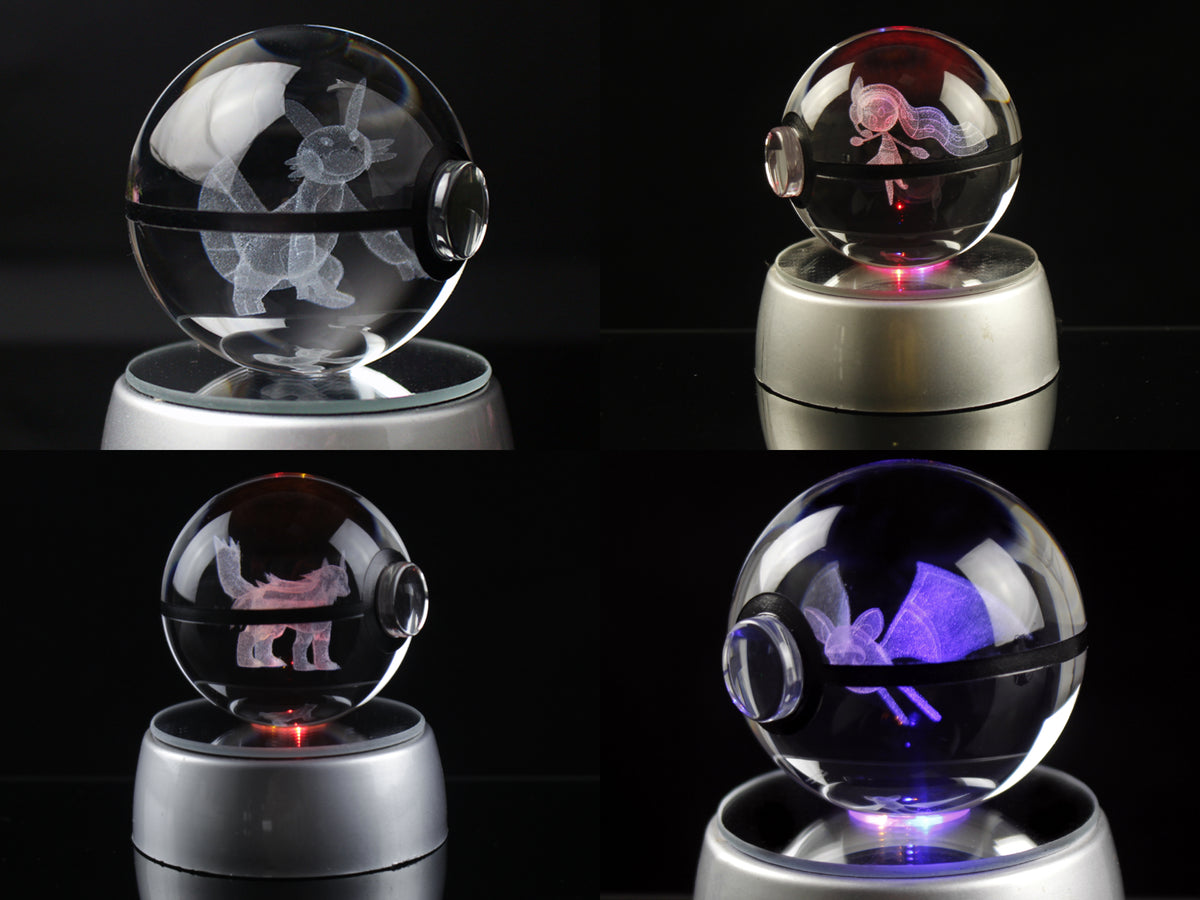 2in (50mm) Crystal Pokeball (450+ Designs)