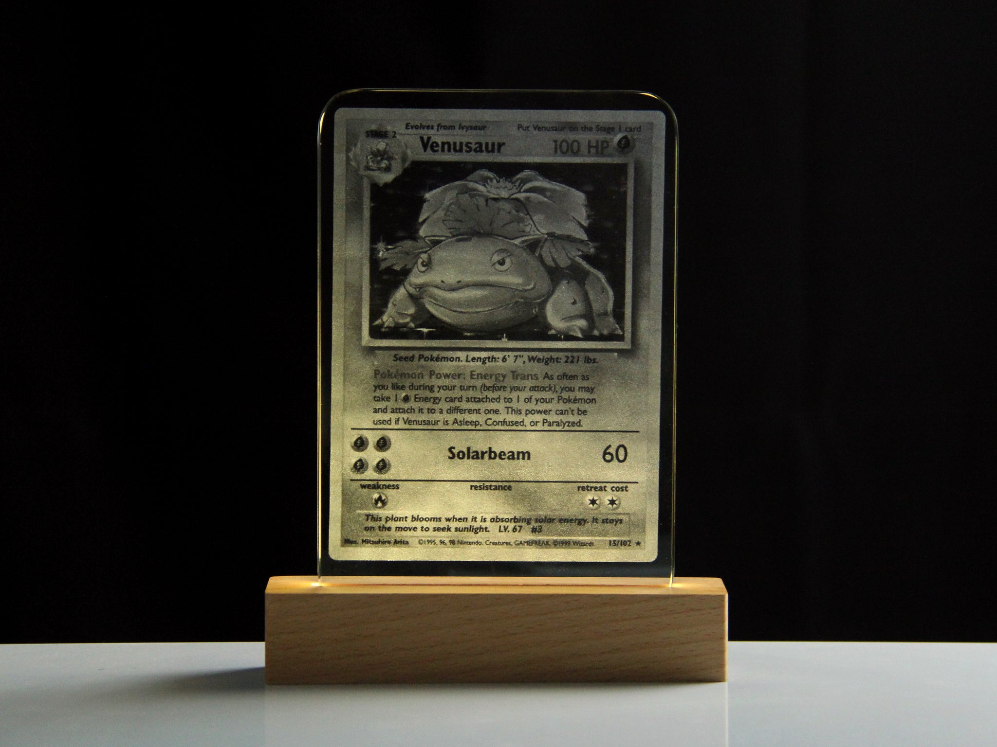 Venusaur Base Set Crystal Card Series