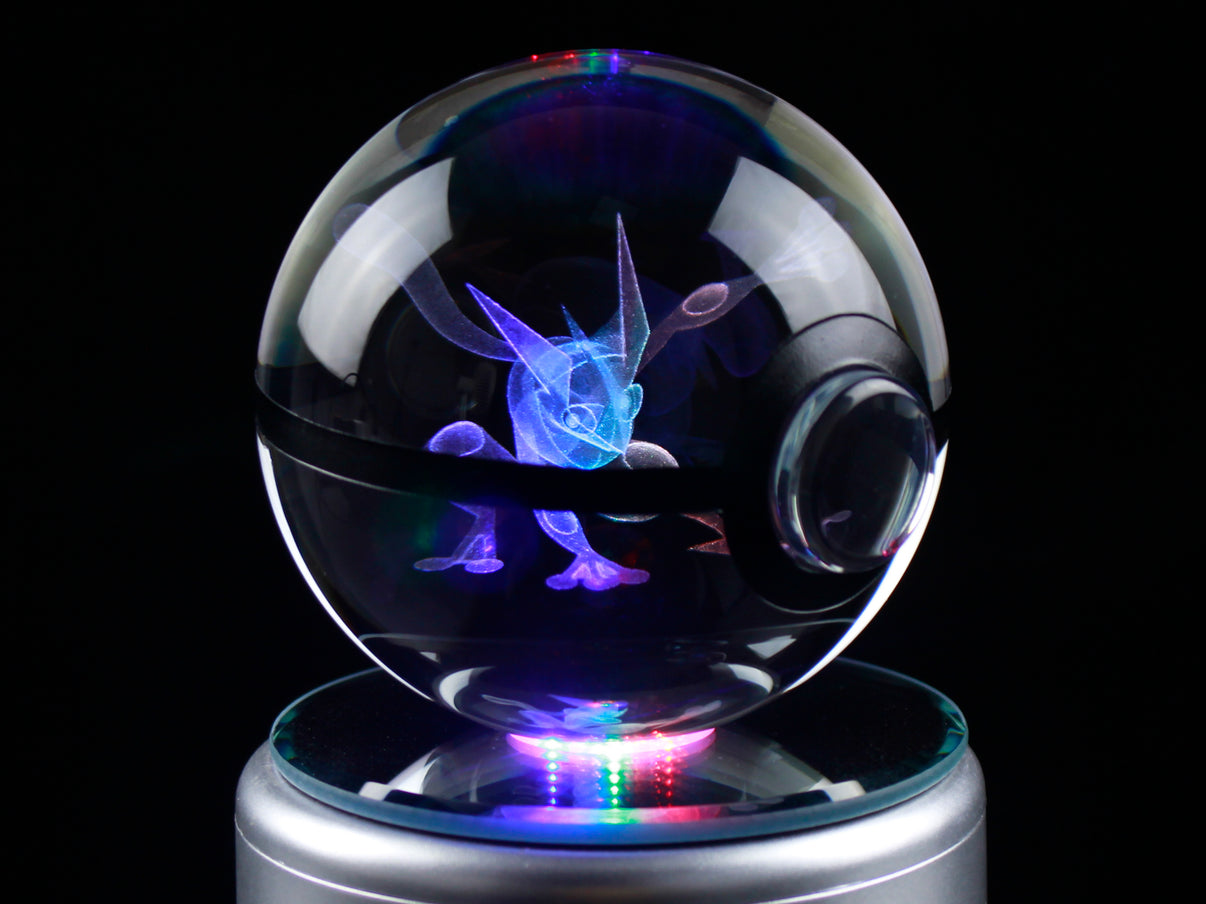 Greninja Large Crystal Pokeball – GlowingPokeballs