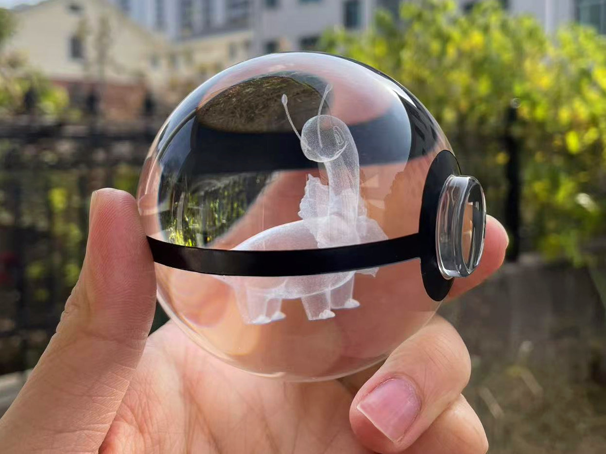 Meganium Large Crystal Pokeball