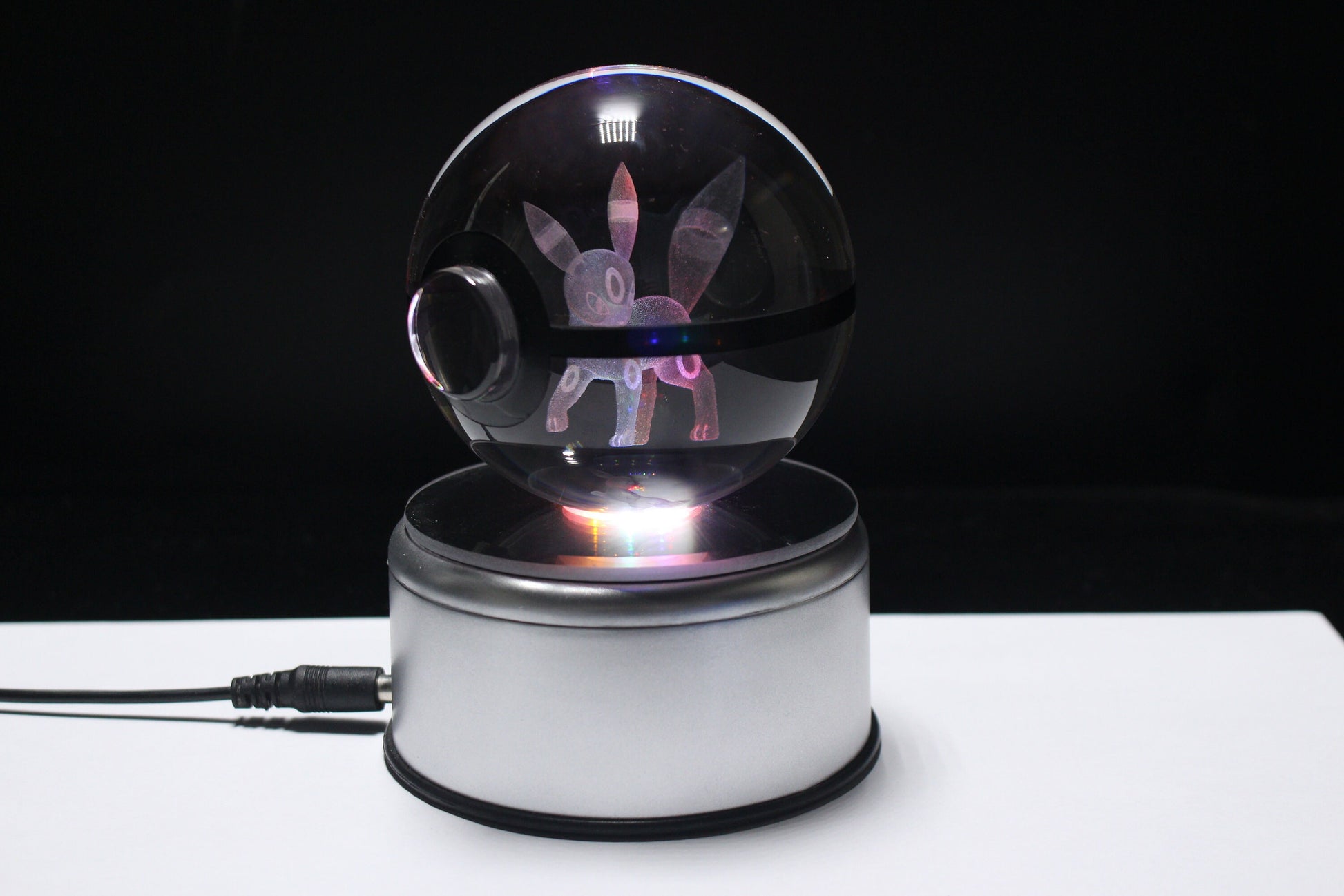 Rotating LED Base With USB (Several Colors) – GlowingPokeballs