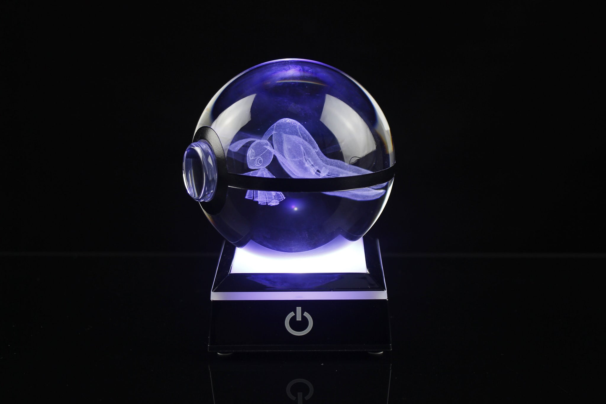 Mawile Large Crystal Pokeball – GlowingPokeballs