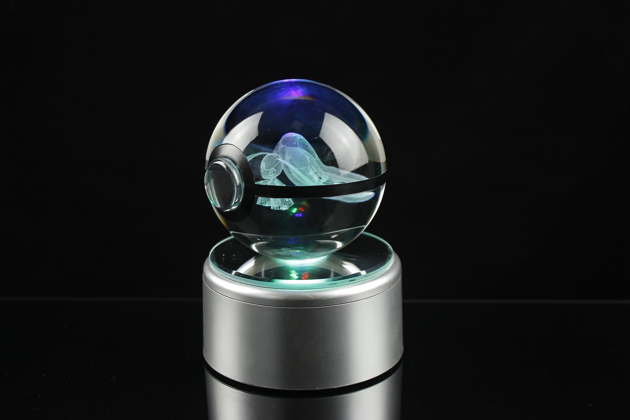 Mawile Large Crystal Pokeball – GlowingPokeballs
