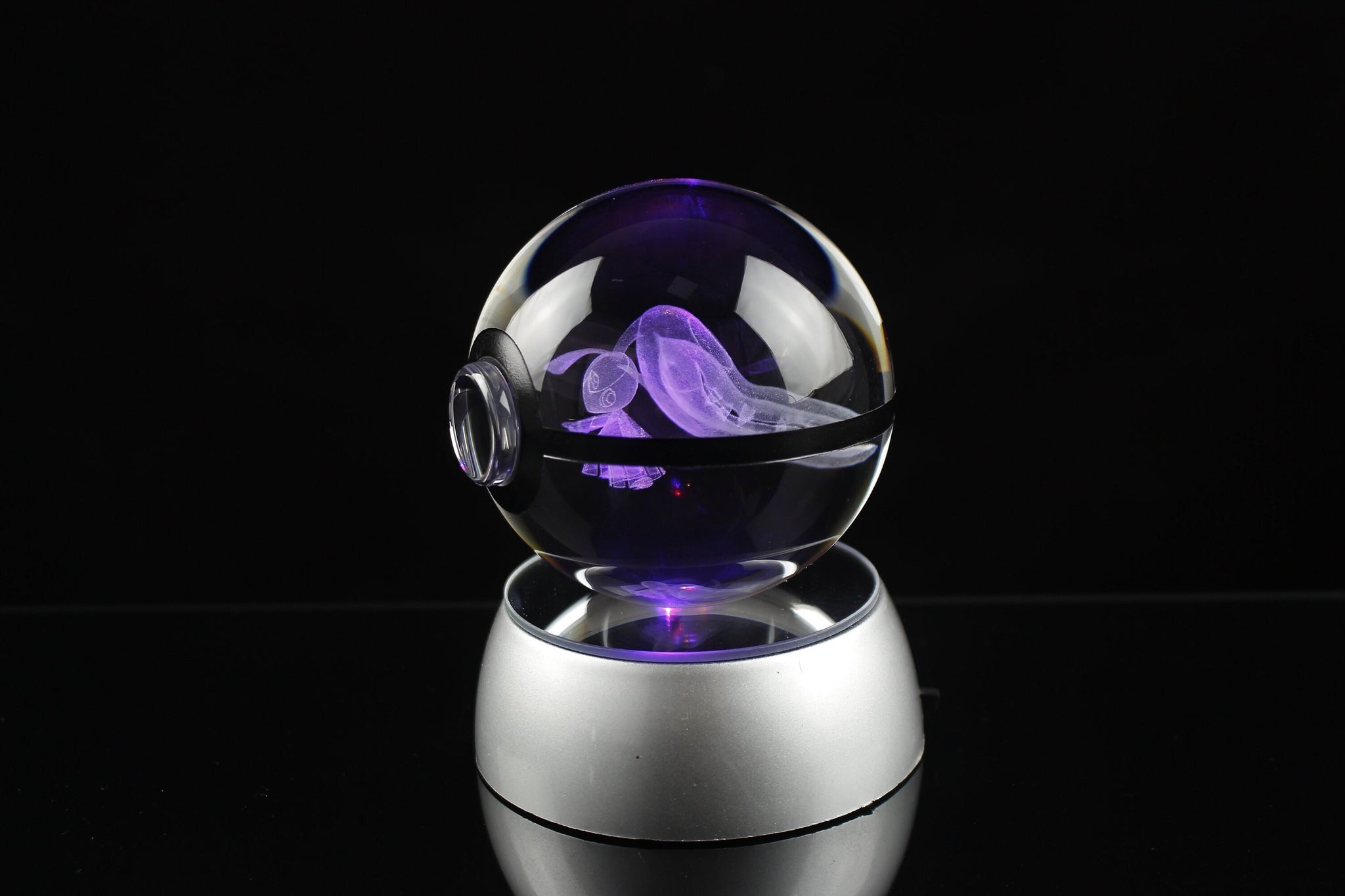 Mawile Large Crystal Pokeball – GlowingPokeballs